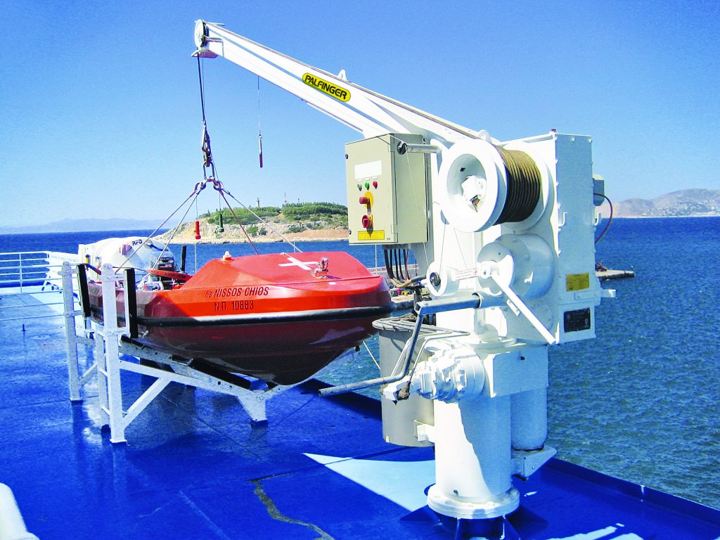 Life Raft and Rescue Boat Slewing Davit - Outreach Offshore
